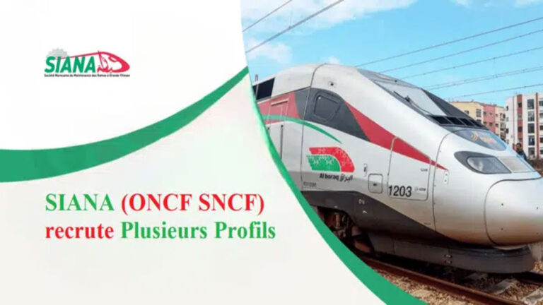 SIANA (ONCF SNCF) recrute Plusieurs Profils 2023 Men Gov - موقع جديد ...